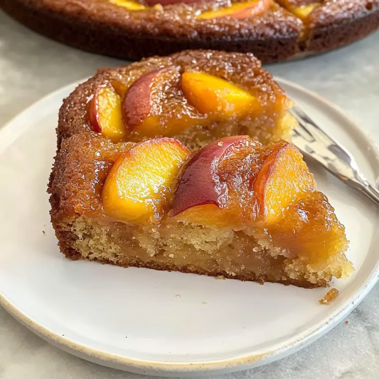 Brown Sugar Peach Cake