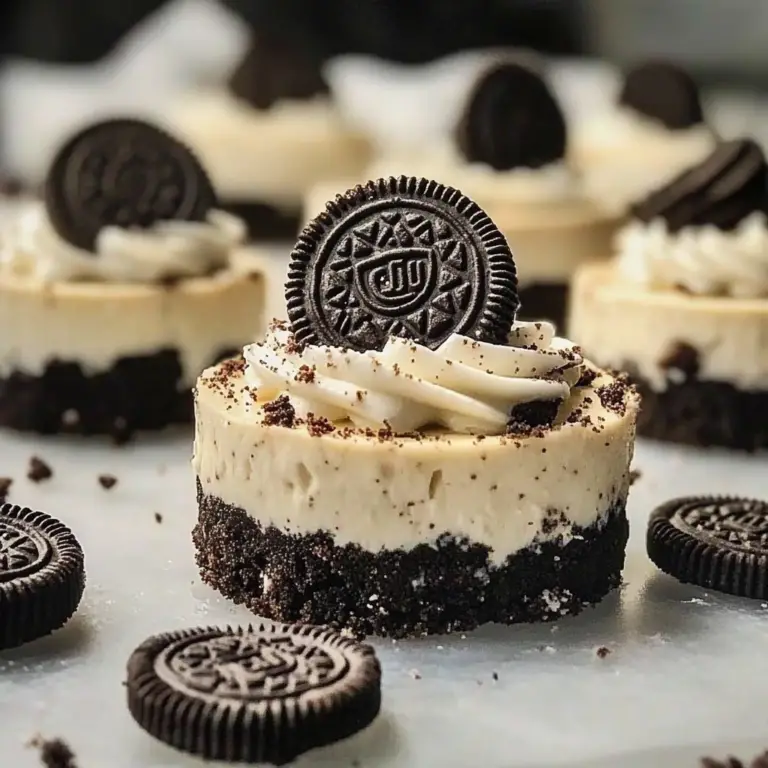 Mini No-Bake Oreo Cheesecakes