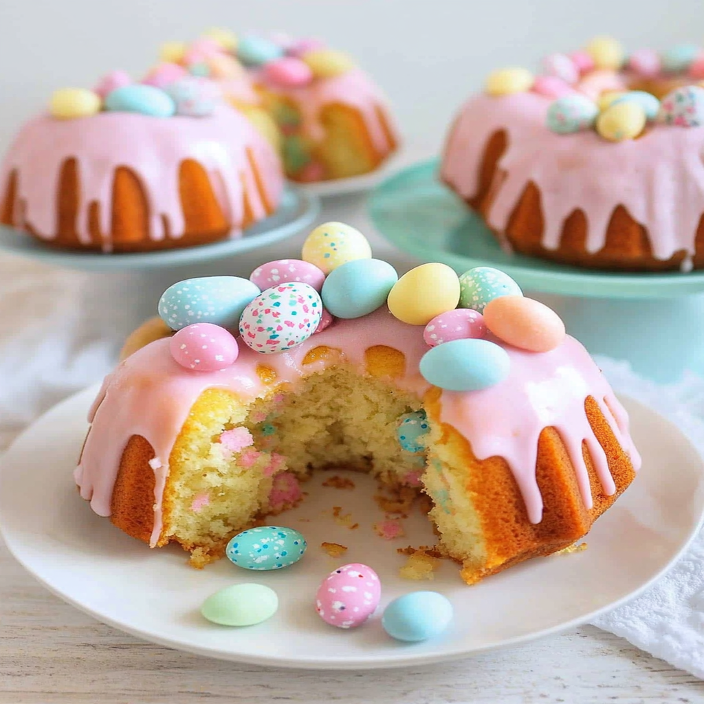 Mini Easter Bundt Cakes
