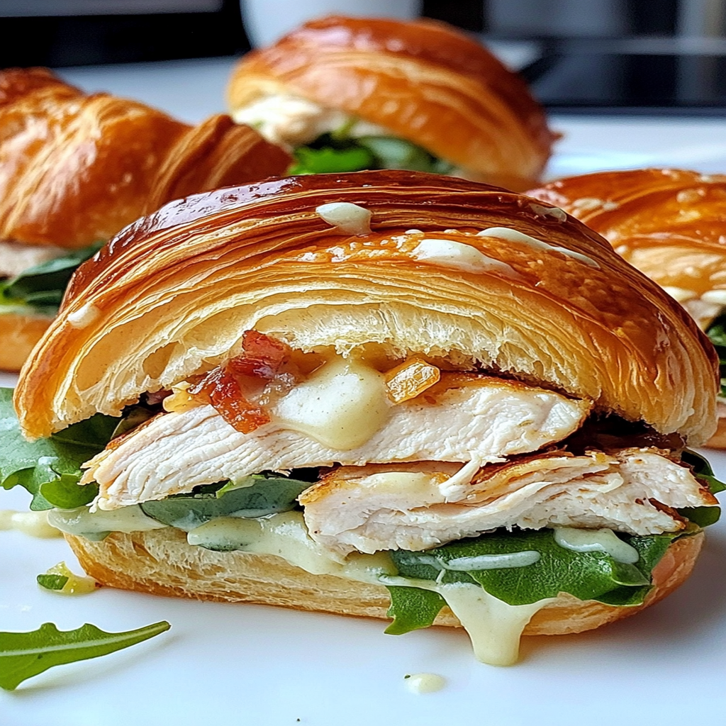Chicken Caesar Croissant Sandwich