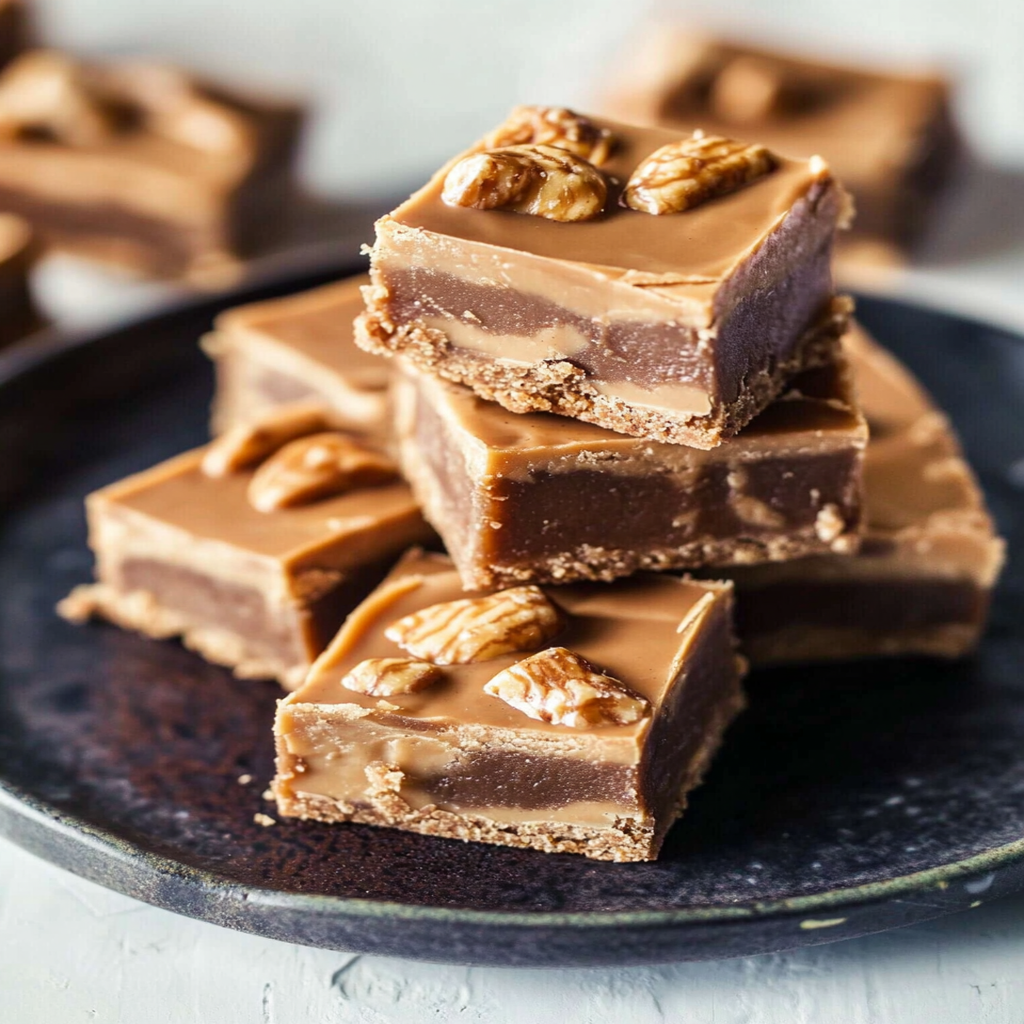 No-Bake Double Peanut Butter Bars