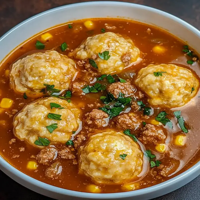 Tamale Soup with Tamale Dumplings
