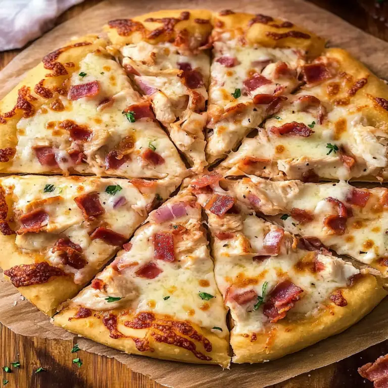 Chicken Bacon Ranch Pizza