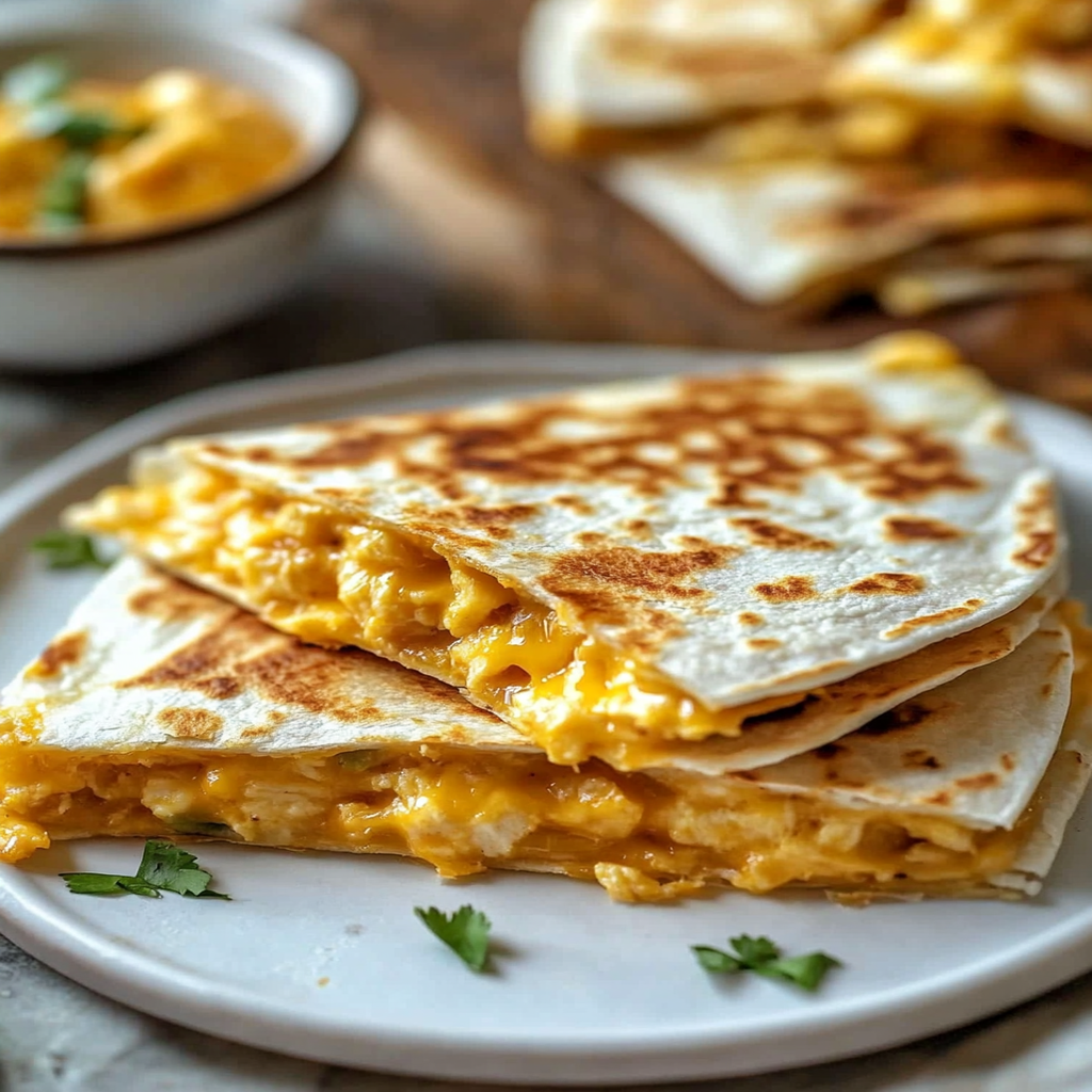 Cheesy Back to School Breakfast Quesadilla