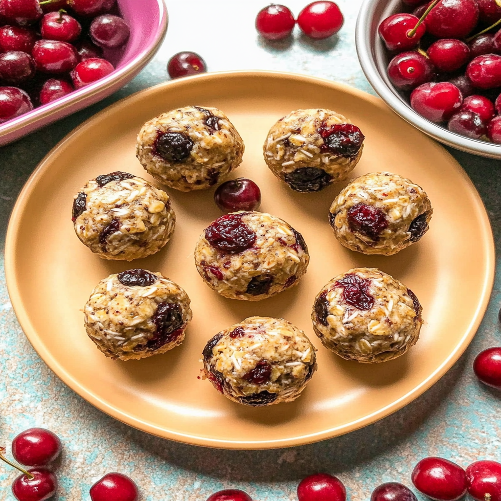 Cherry Protein Bites