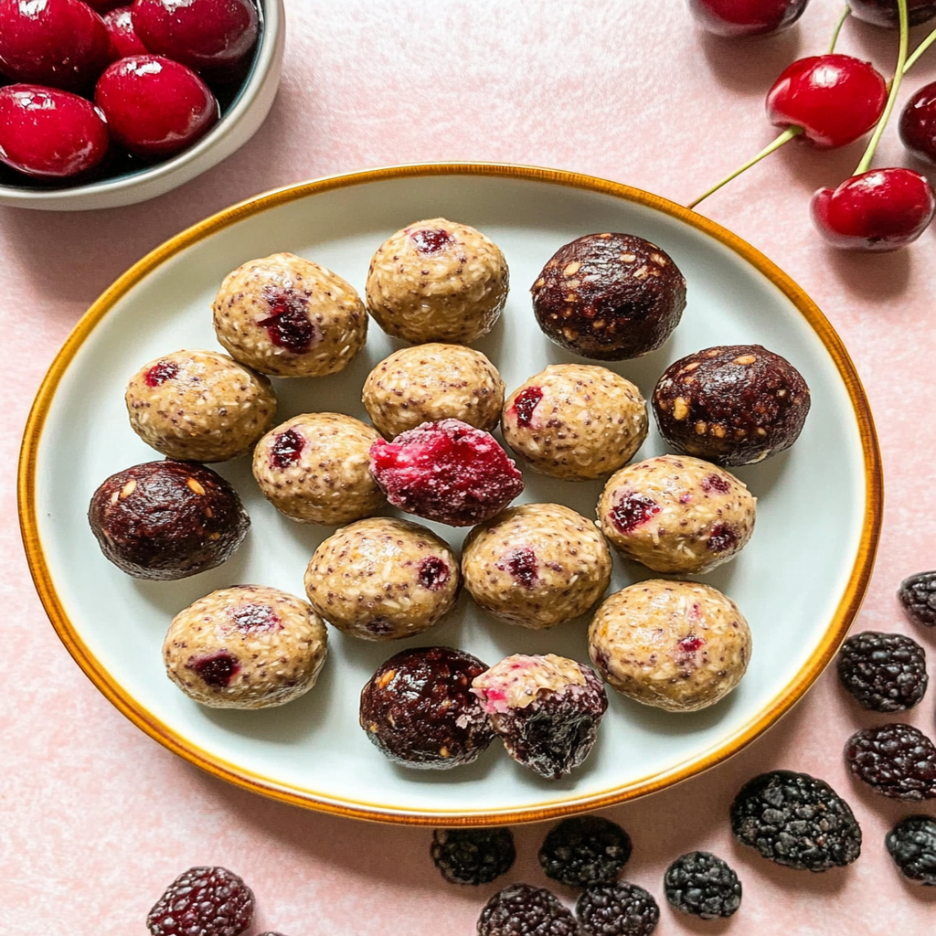 Cherry Protein Bites