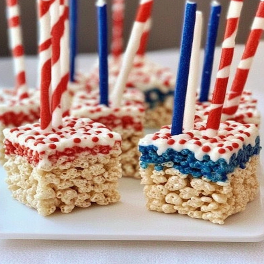 Patriotic Rice Krispie Treats