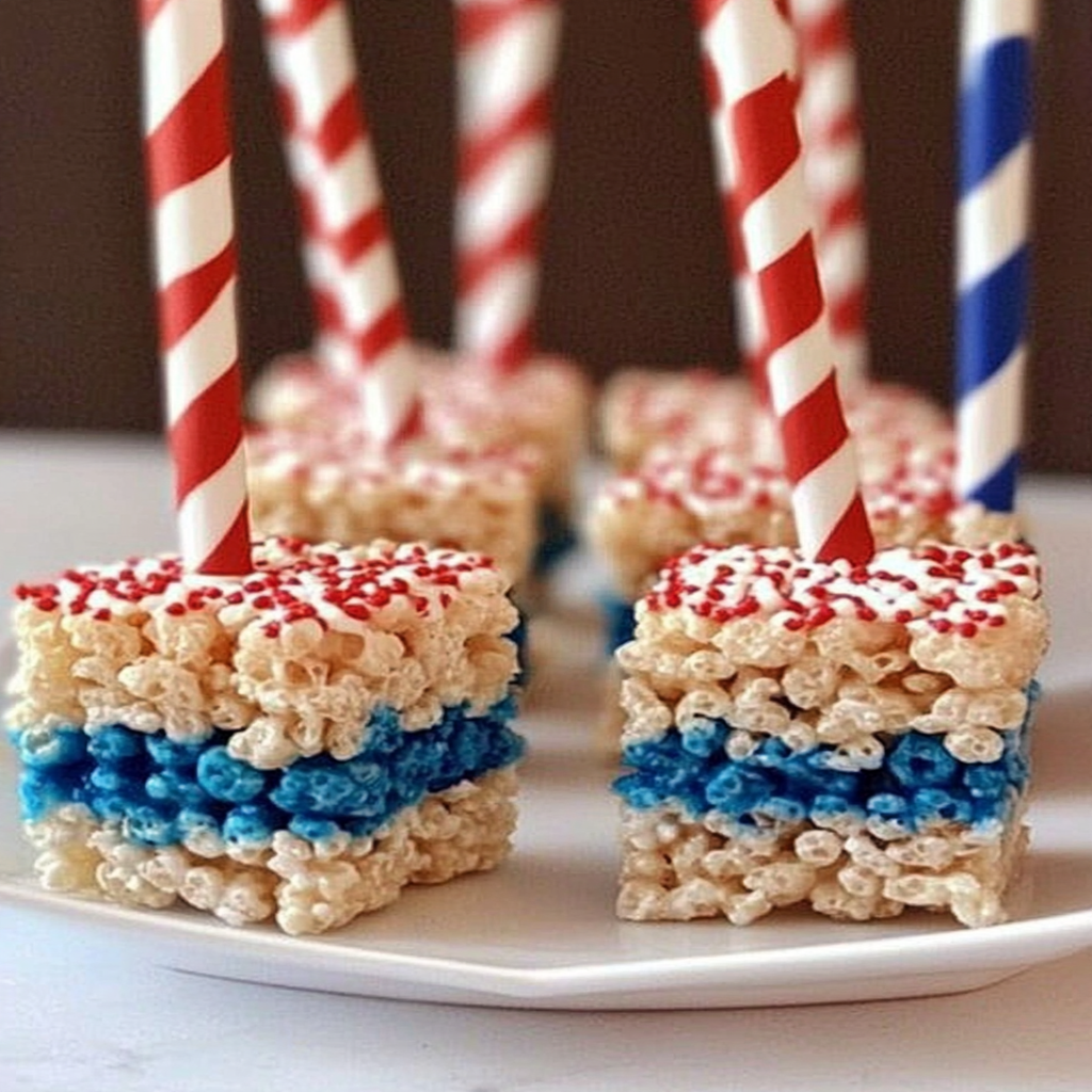Patriotic Rice Krispie Treats