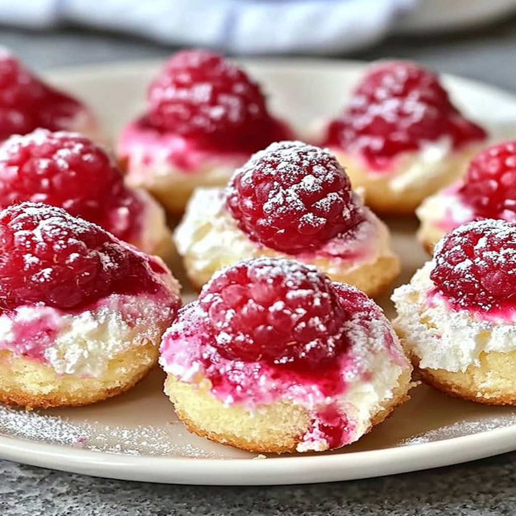 Raspberry Cream Cheese Bites
