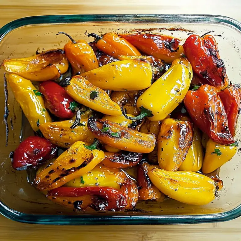 Balsamic Roasted Mini Sweet Peppers