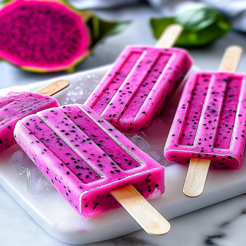 Dragon Fruit Popsicles
