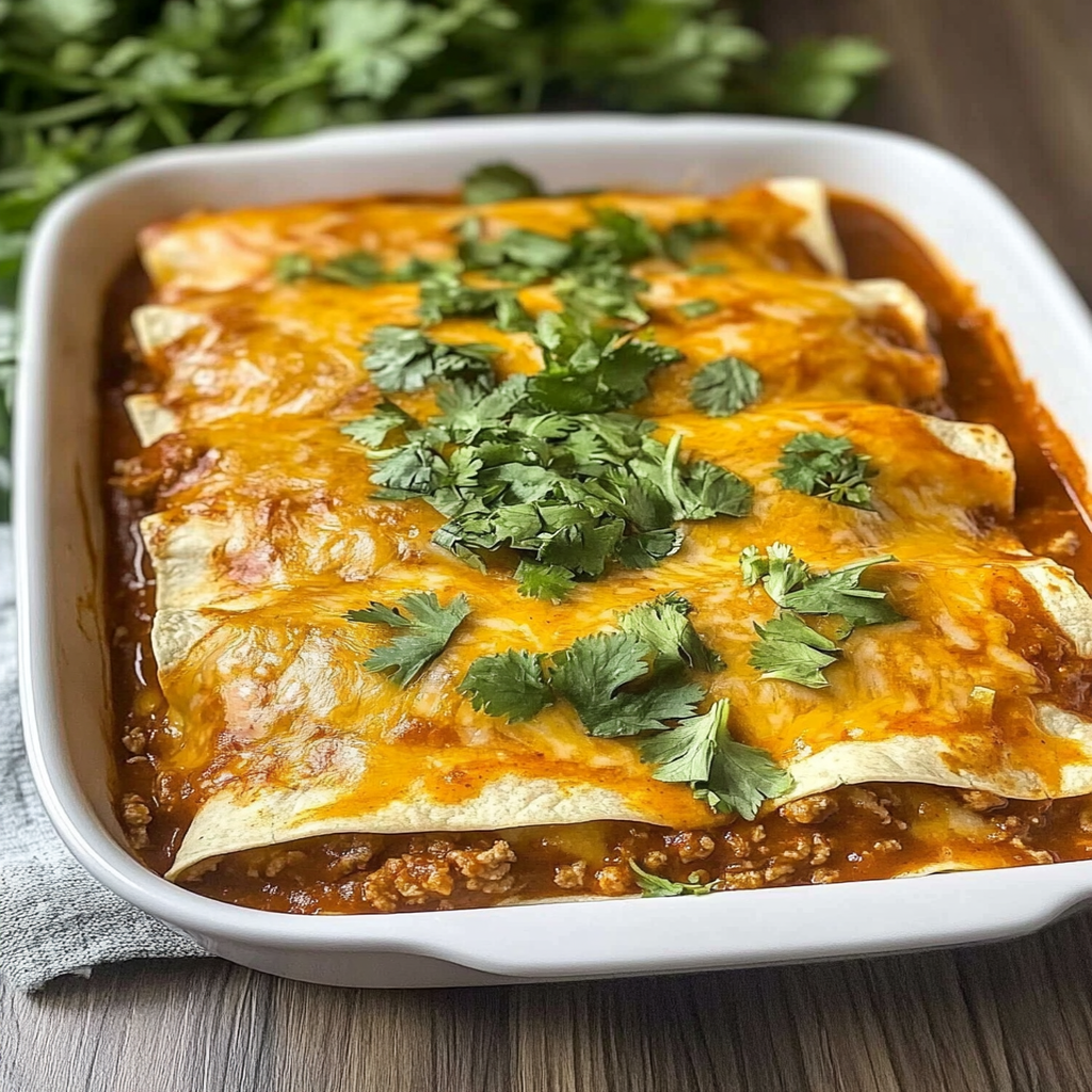 Easy Ground Beef Enchiladas