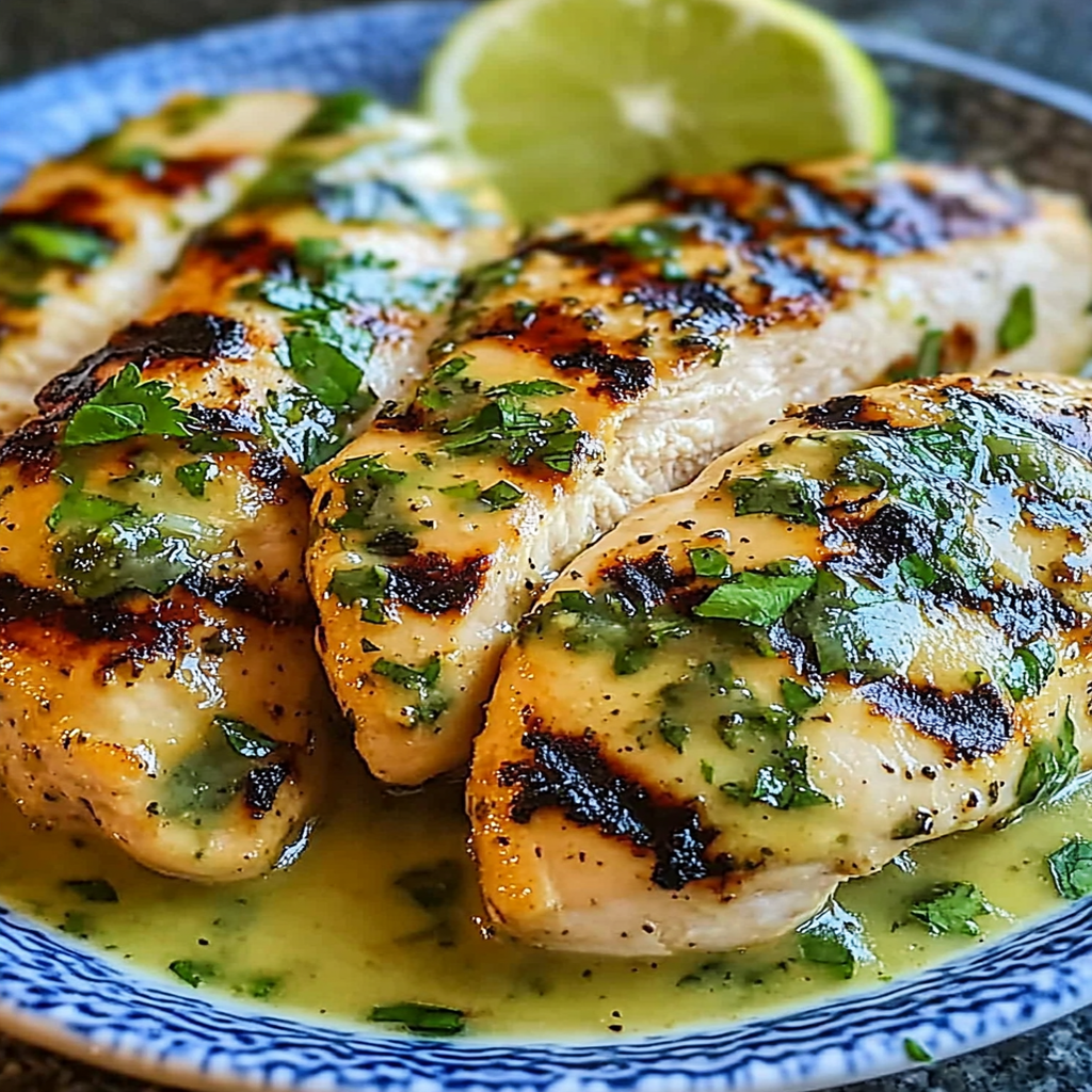 Grilled Salsa Verde Pepper Jack Chicken