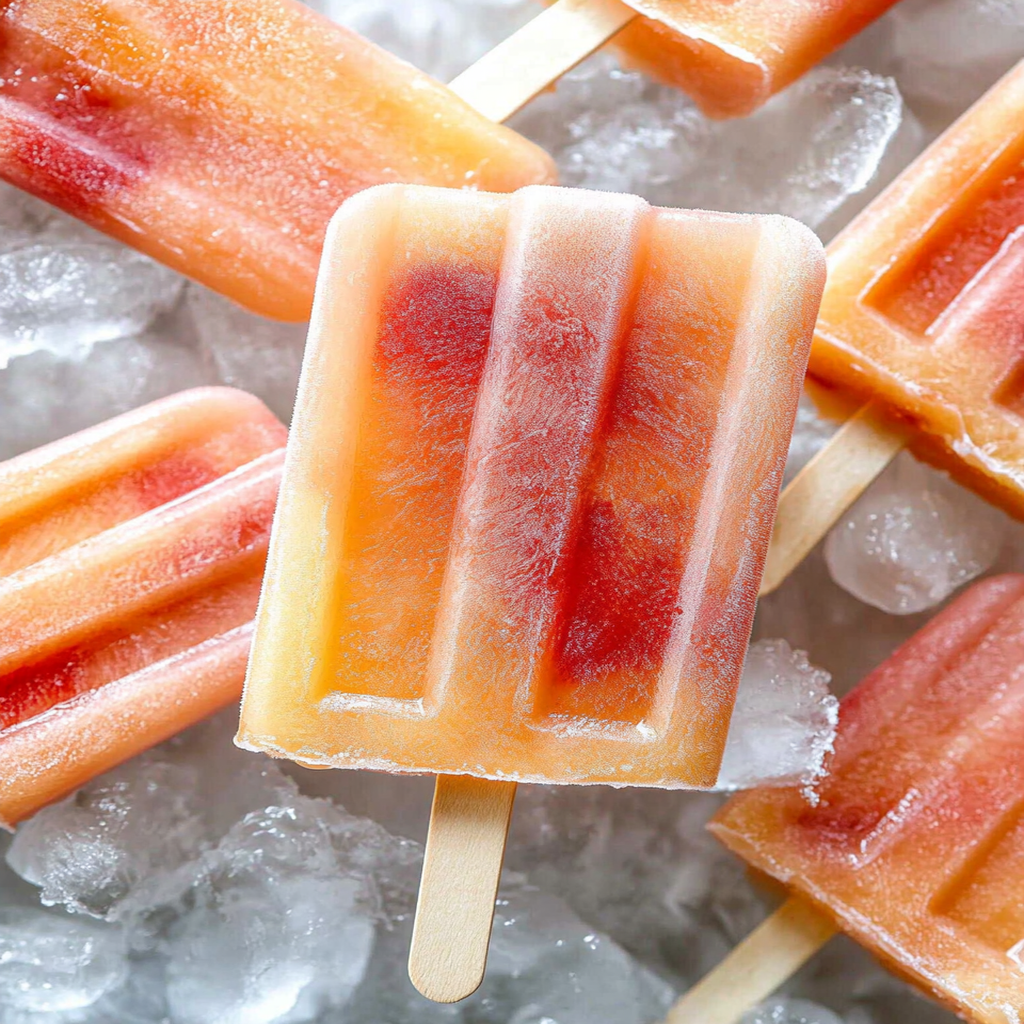 Peach Popsicles
