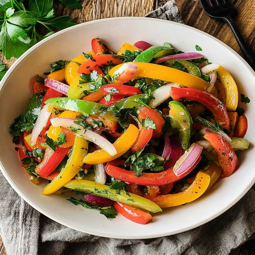 Super Easy Bell Pepper Salad