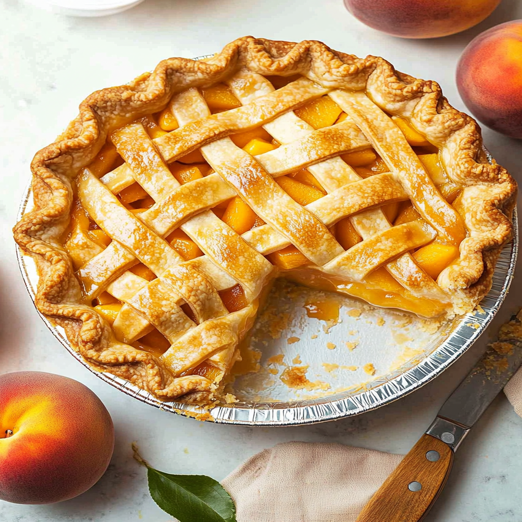 THE PERFECT PEACH PIE