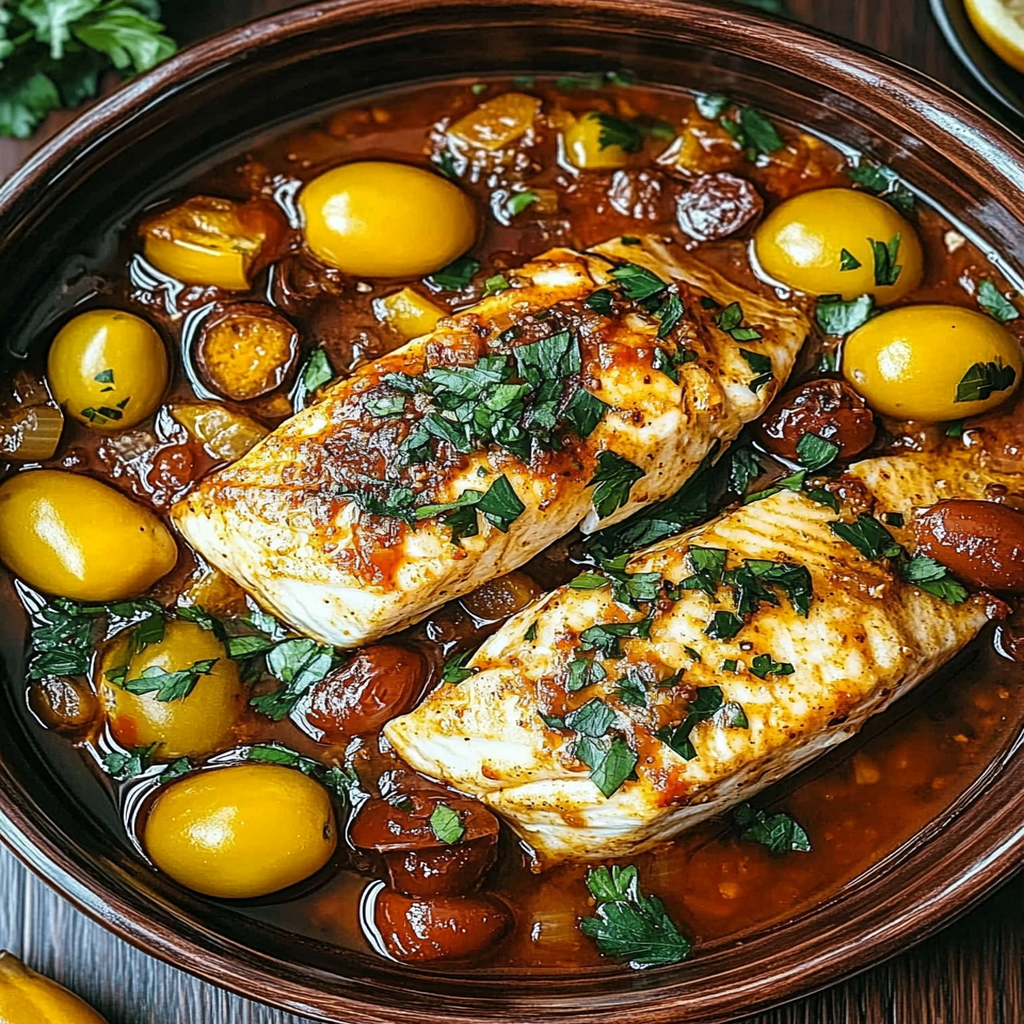 Classic Spicy Moroccan Fish in Rich Sauce