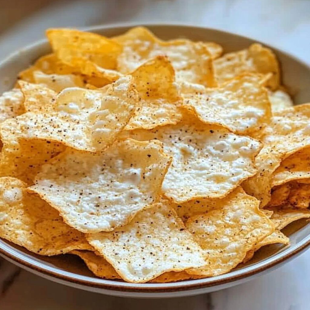 Crunchy Cottage Cheese Chips in Minutes