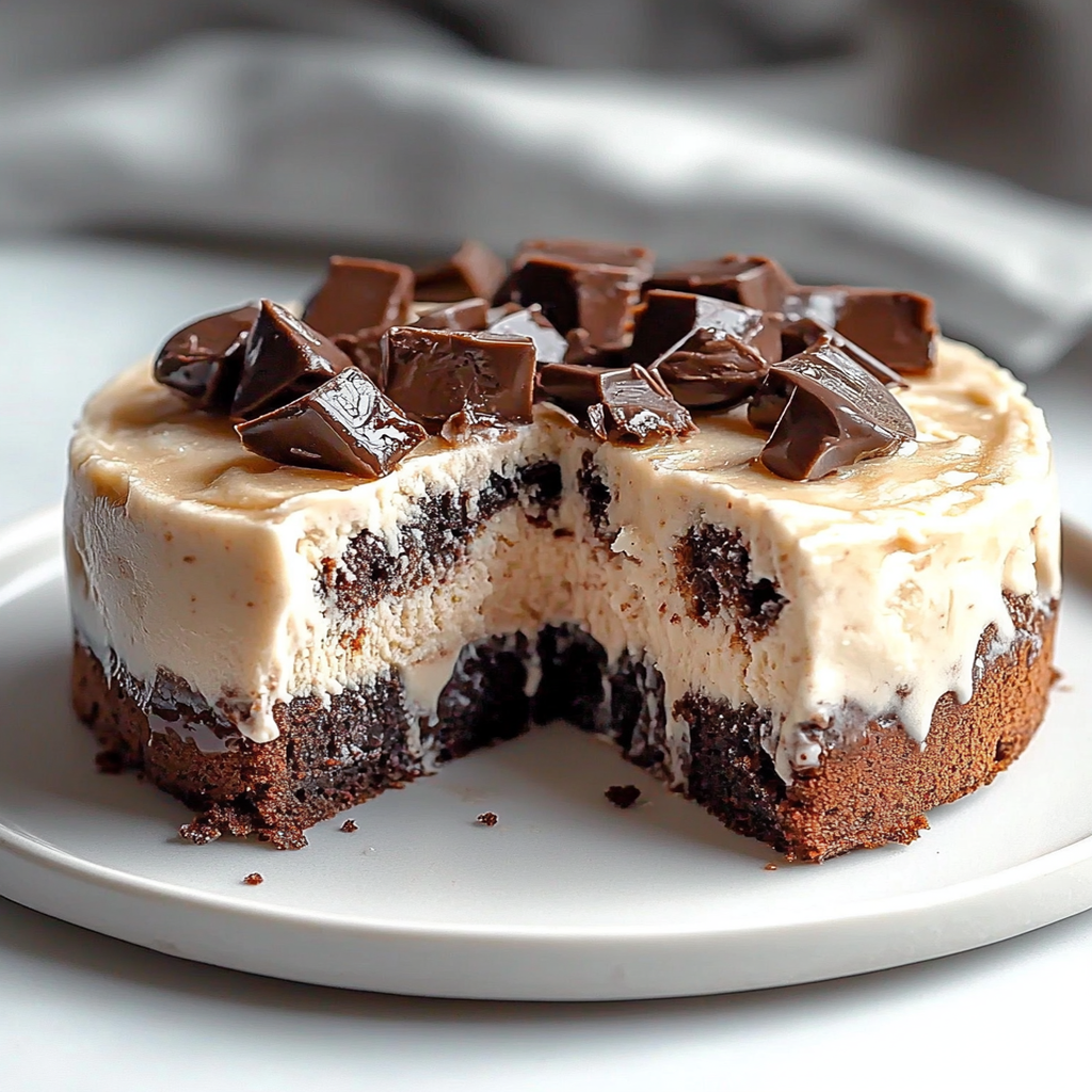 Frozen Brownie Ice Cream Cake