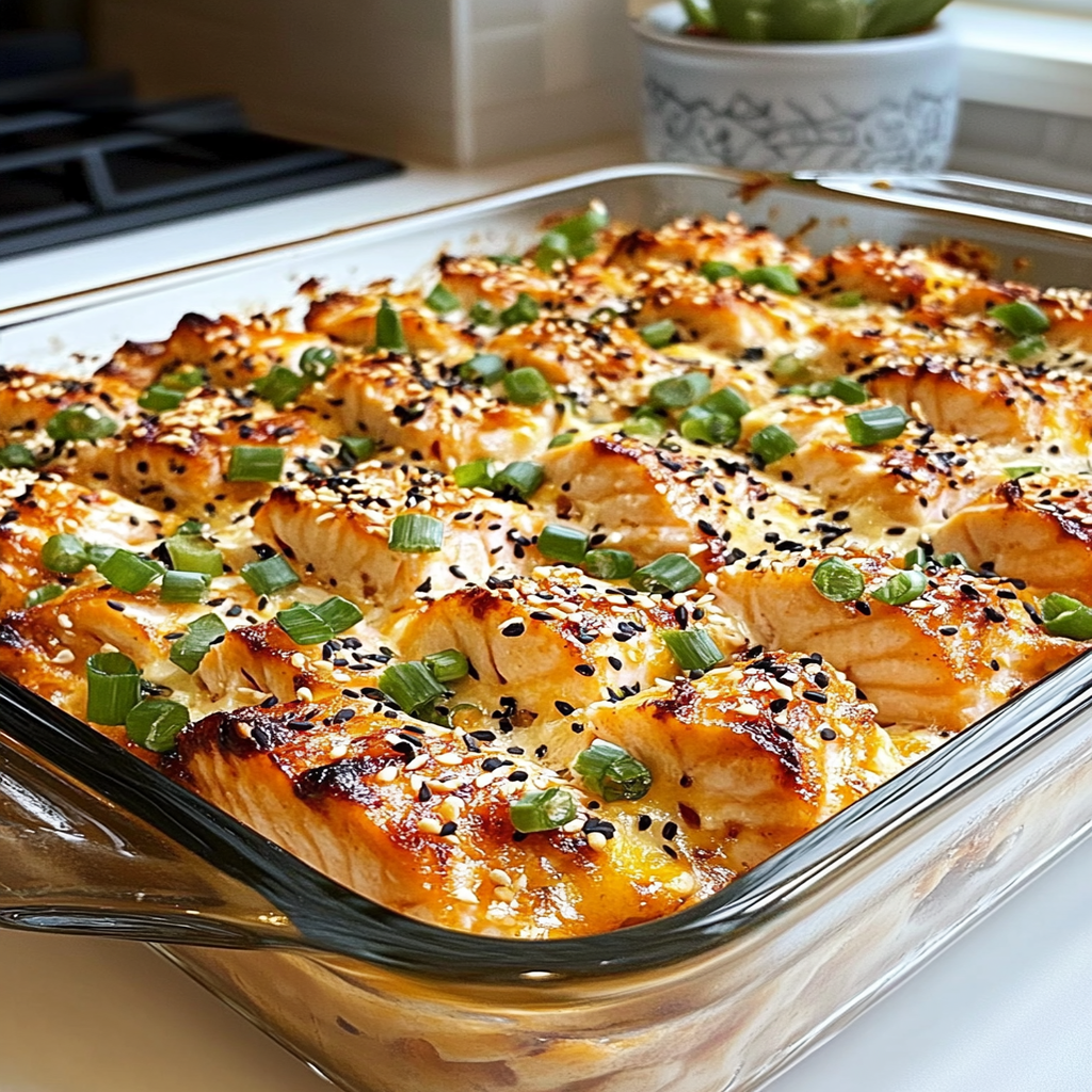 Salmon Sushi Bake – A Creamy, Savory Delight