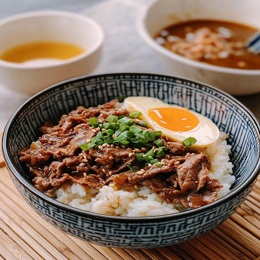Gyudon (Japanese Beef Rice Bowl)