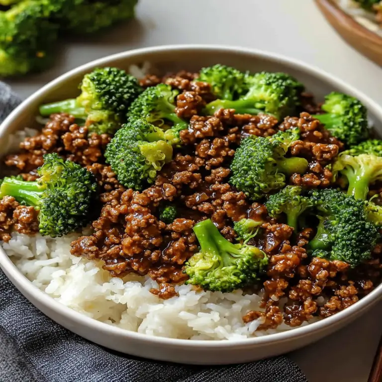 Honey Garlic Ground Beef and Broccoli Stir-Fry