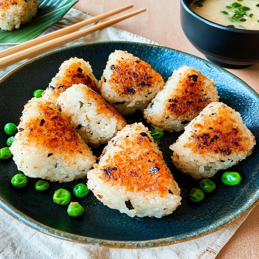 Japanese Grilled Rice Balls (Onigiri)