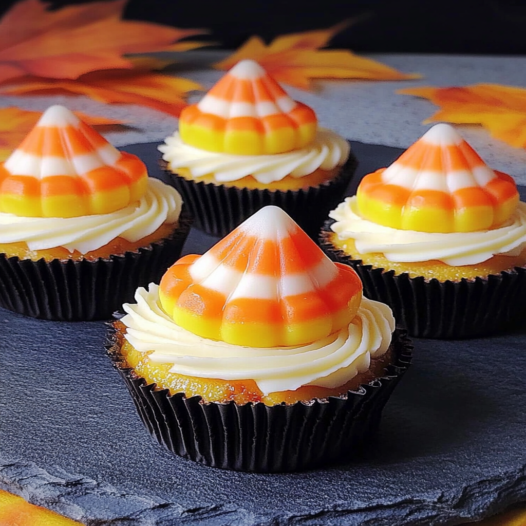 Mini Candy Corn Cheesecakes