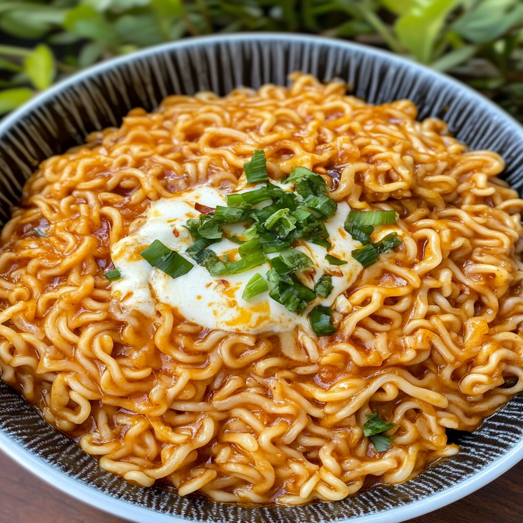 Schezwan Creamy Garlic Maggi