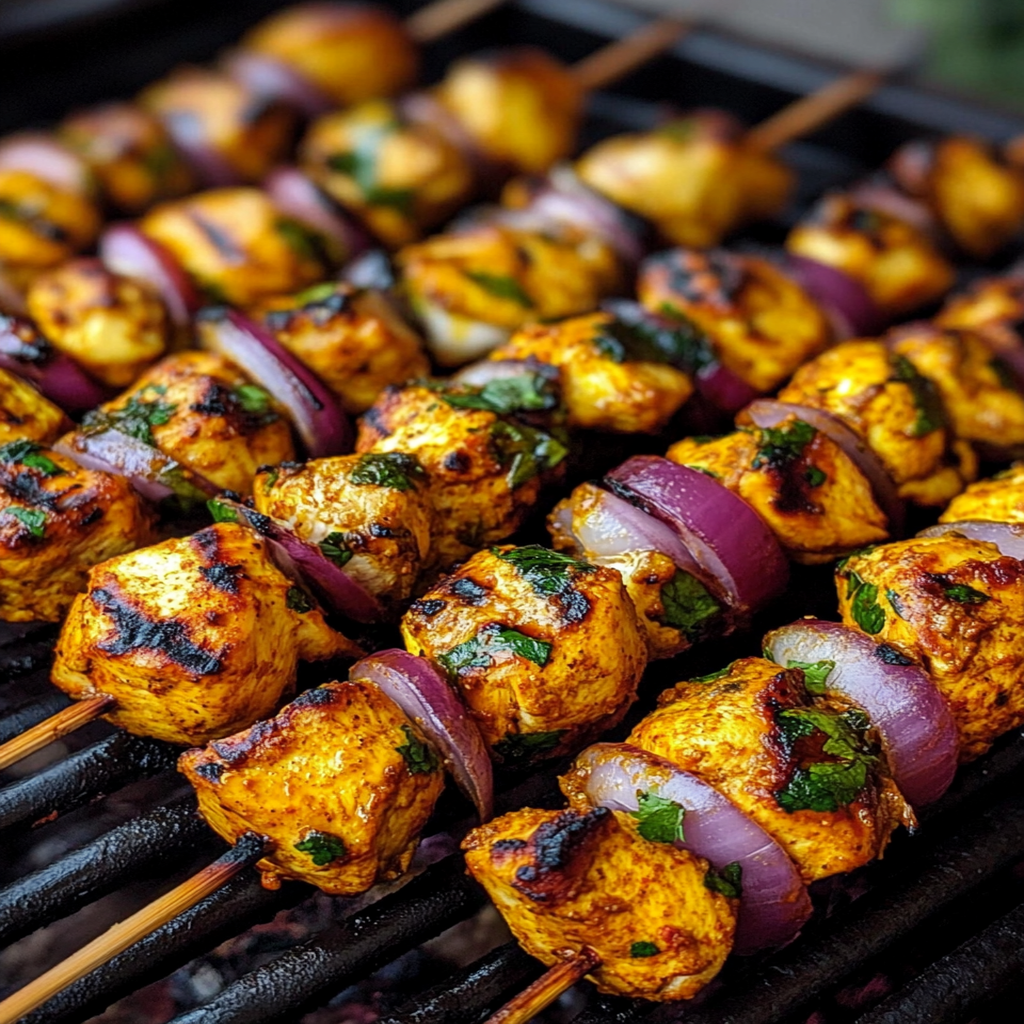Tandoori Chicken Tikka Skewers