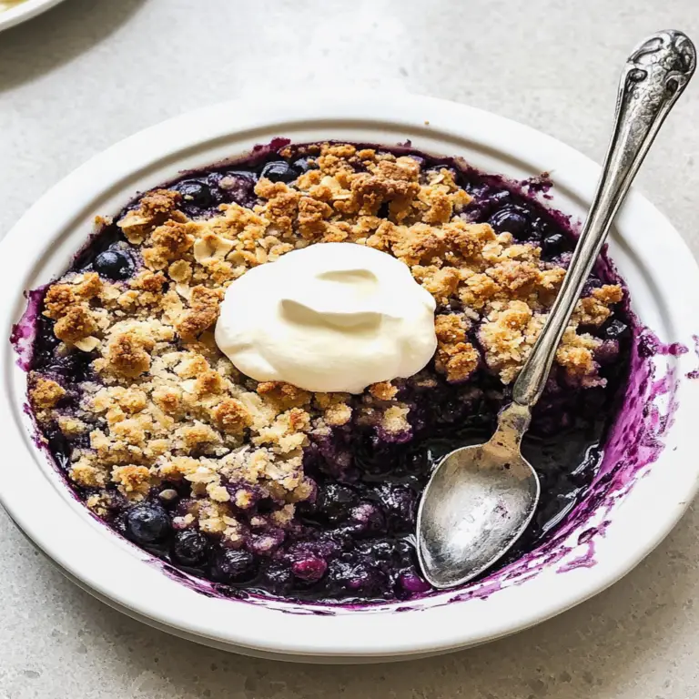 Ultimate Healthy Blueberry Crumble