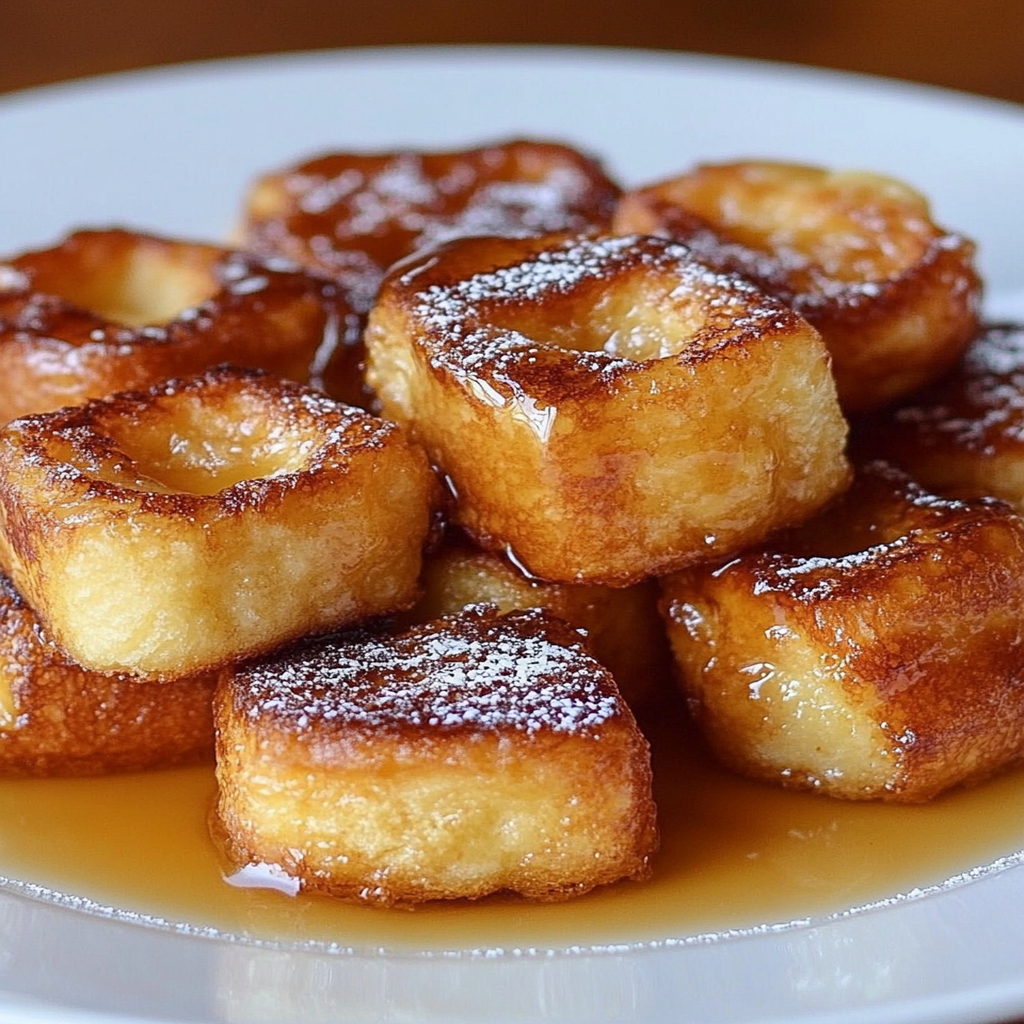 Hawaiian Sweet Roll French Toast Bites