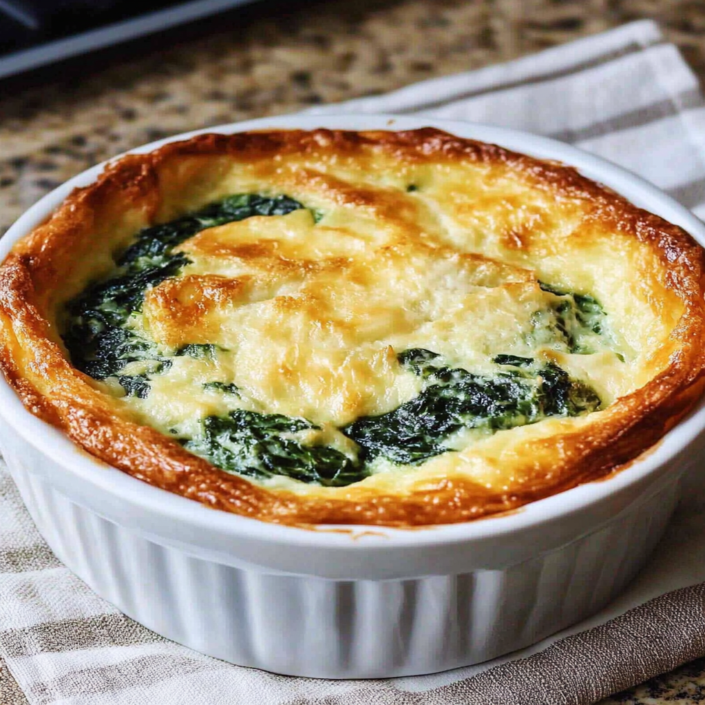 Cheesy Spinach Soufflé