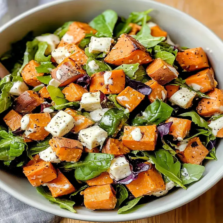 Creamy Sweet Potato Salad with Leafy Greens