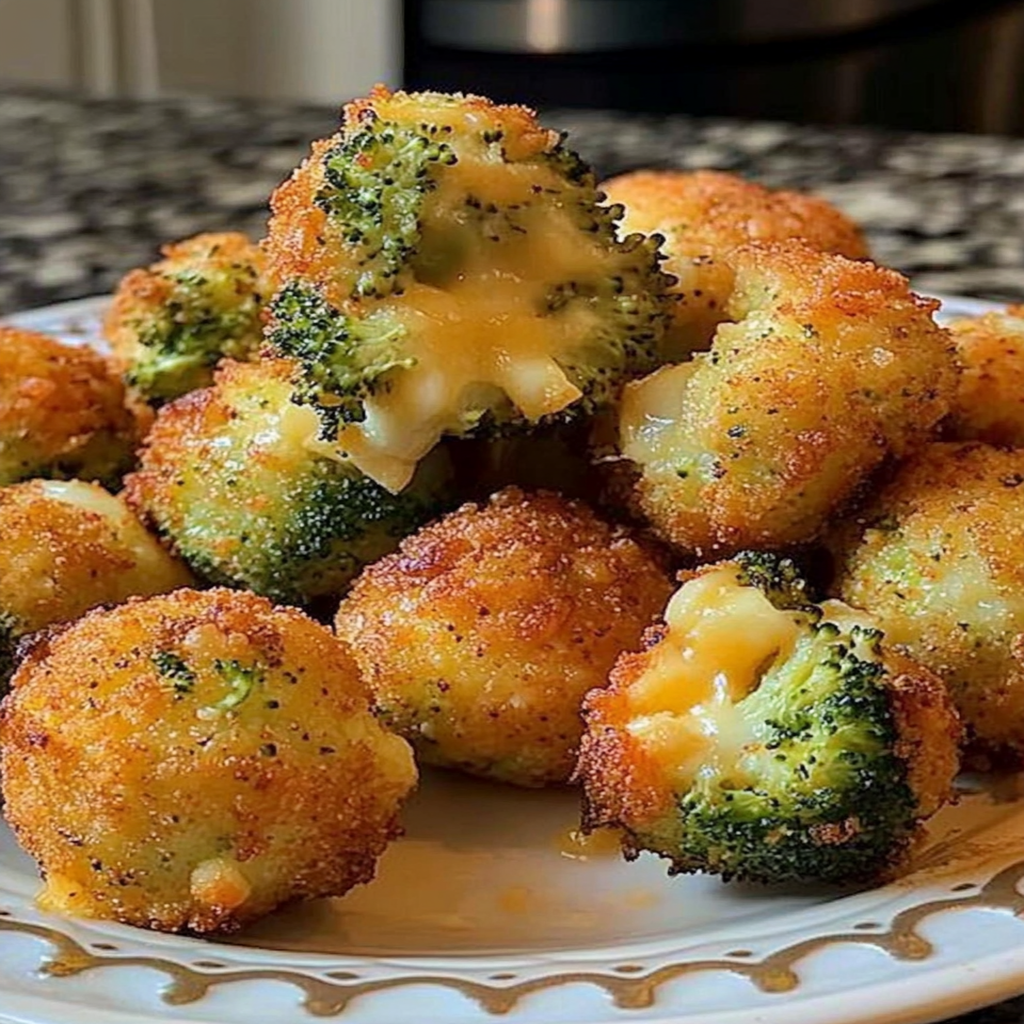 Crispy Broccoli Cheddar Poppers