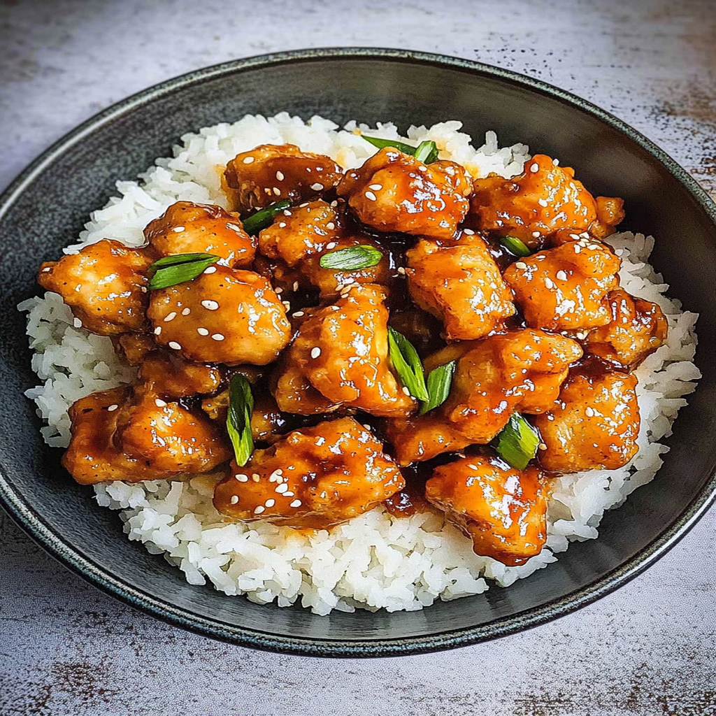 Crispy Orange Chicken with Sticky Homemade Sauce