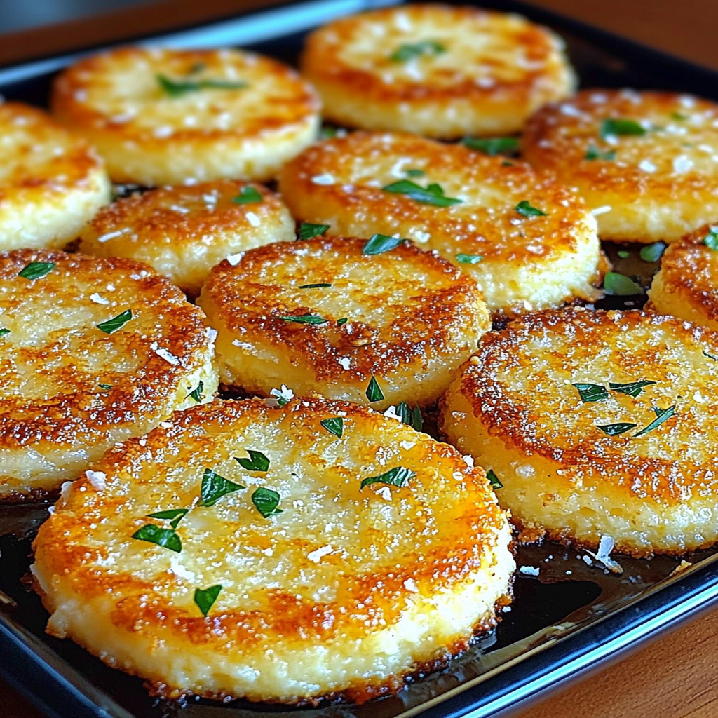 Crispy Parmesan Polenta Rounds