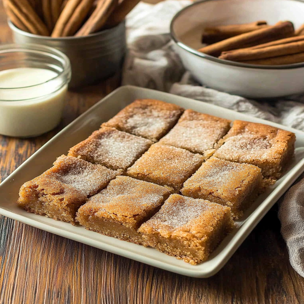 Easy Cinnamon Sugar Blondies