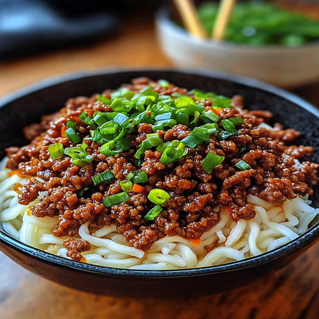 Easy Korean Ground Beef Bow