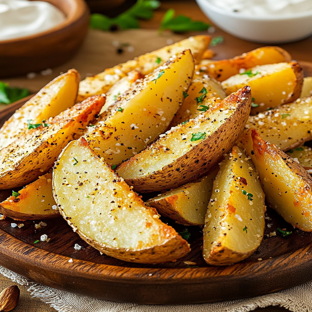 INCREDIBLE Oven Baked Potato Wedges