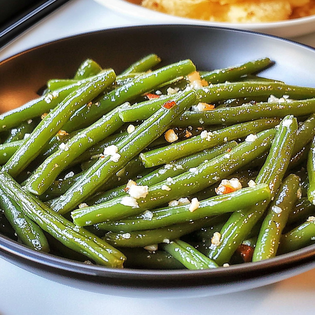 Savory Garlic Butter Green Beans