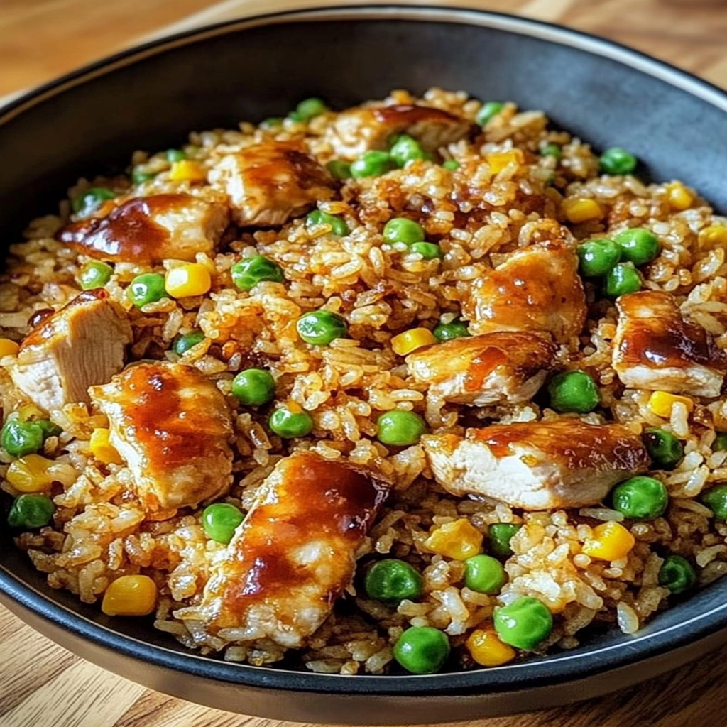 Savory Japanese BBQ Chicken Fried Rice Extravaganza