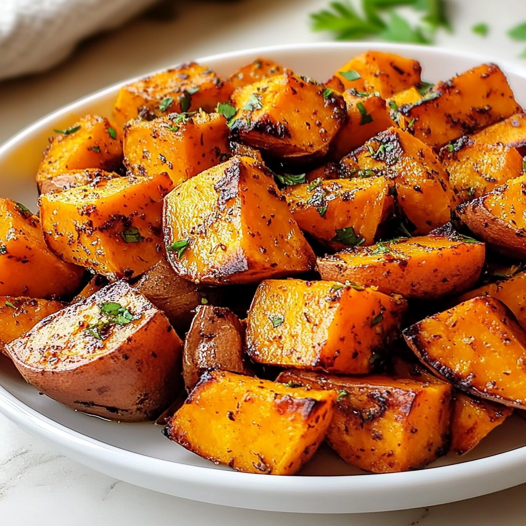 Savory Roasted Sweet Potatoes