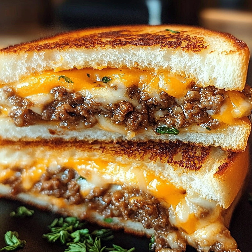 Ultimate Cheesy Ground Beef Melt