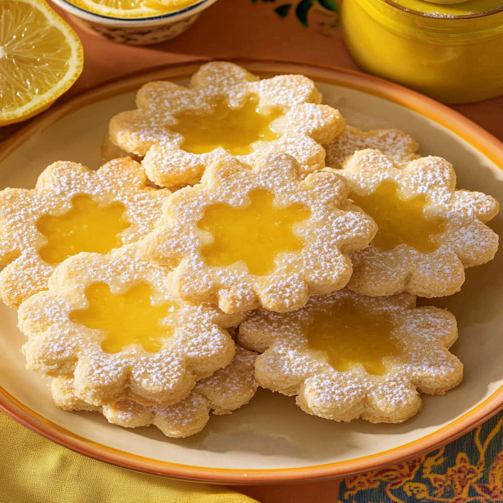 Zesty Lemon Shortbread Cookies