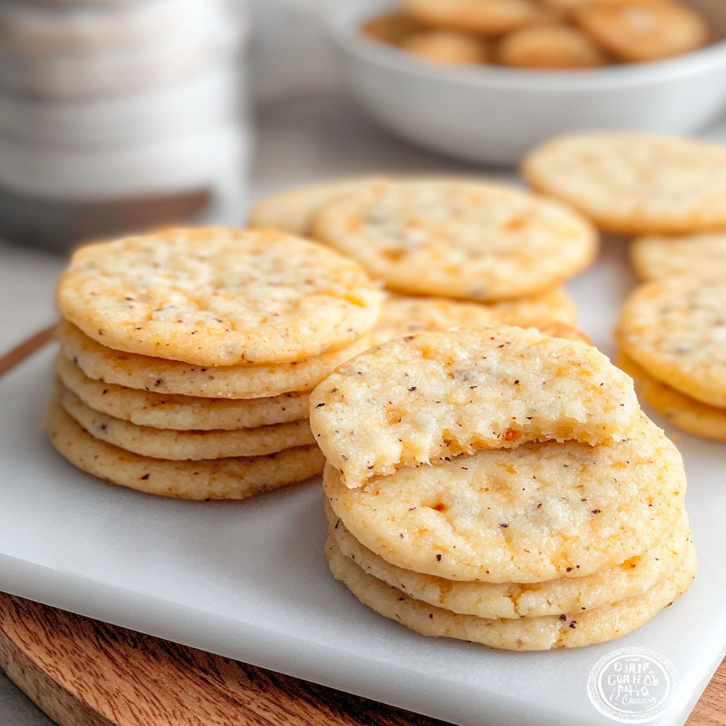 Cheddar and Black Pepper Cookies