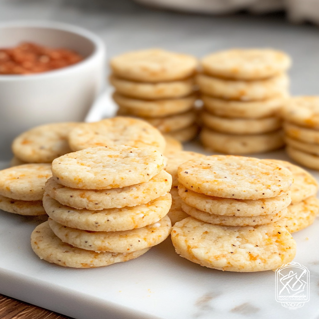Cheddar and Black Pepper Cookies