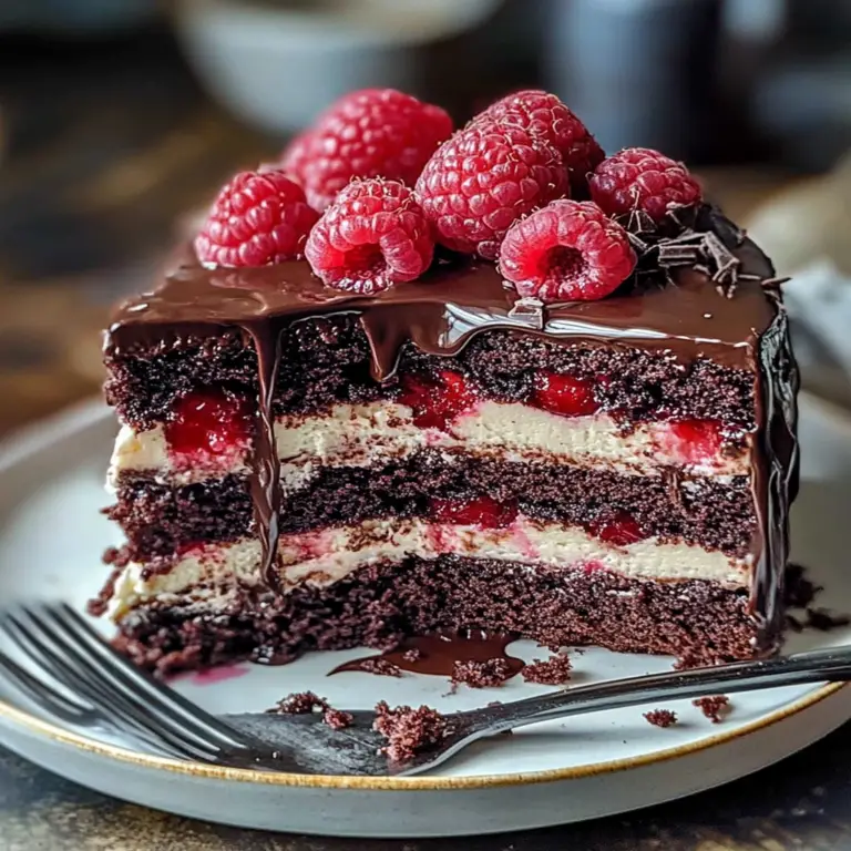 Chocolate Raspberry Layer Cake