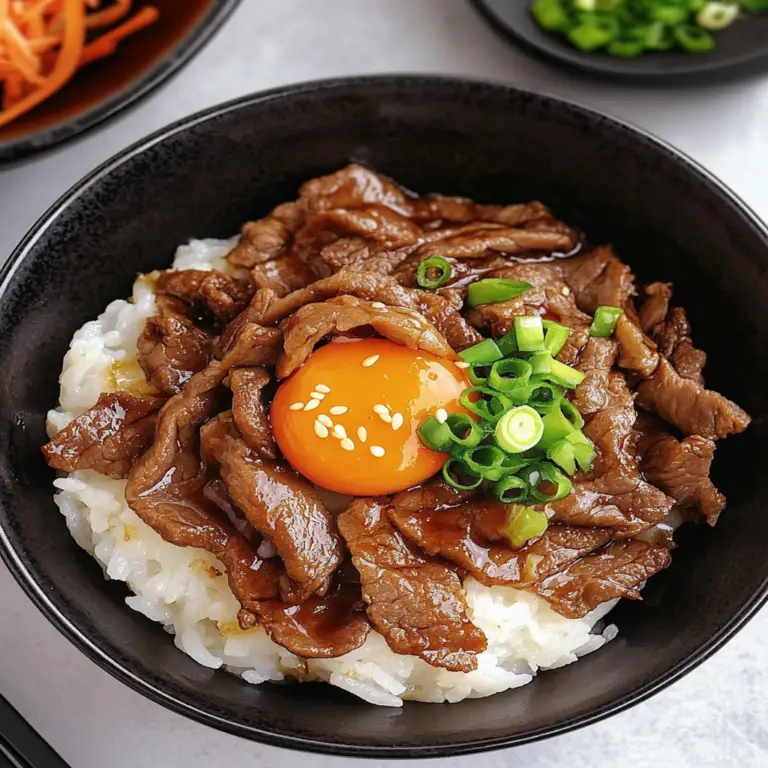 Gyudon (Japanese Beef Bowl)