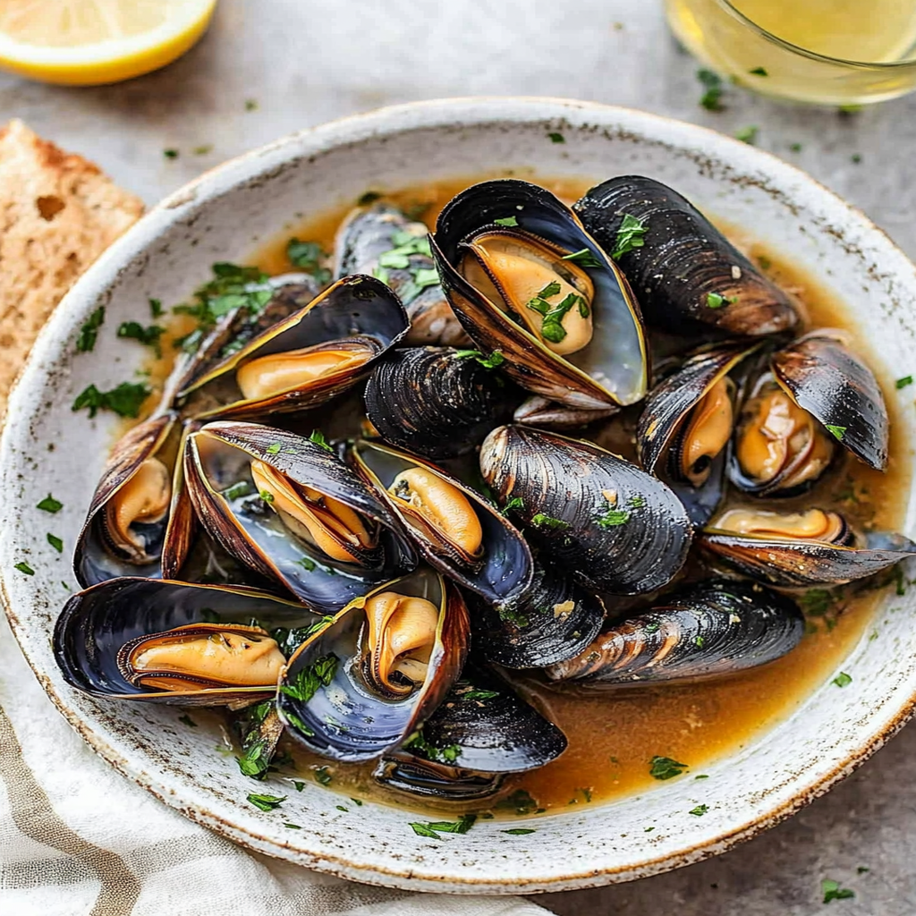 New Year Drunken Mussels